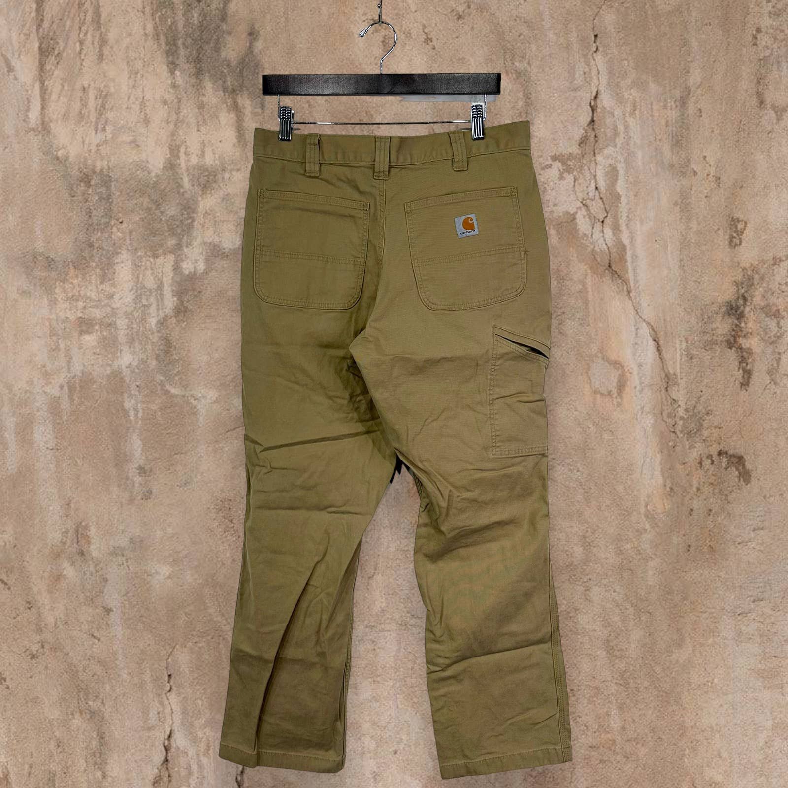 Vintage Carhartt Carpenter Pants Tan Relaxed Fit Painters White Logo ...