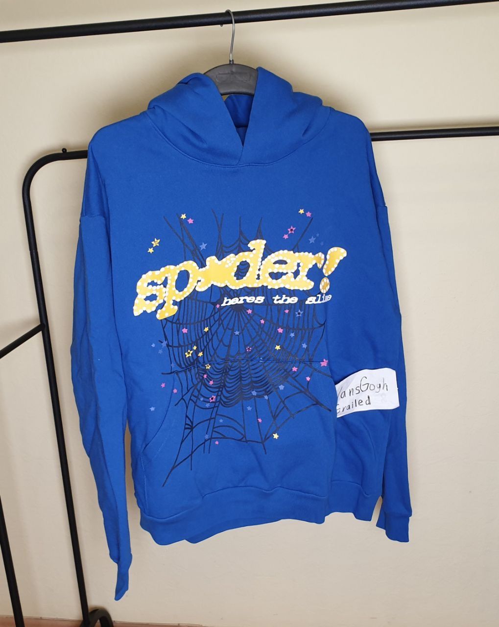 Spider Worldwide Sp5der TC Blue Hoodie | Grailed