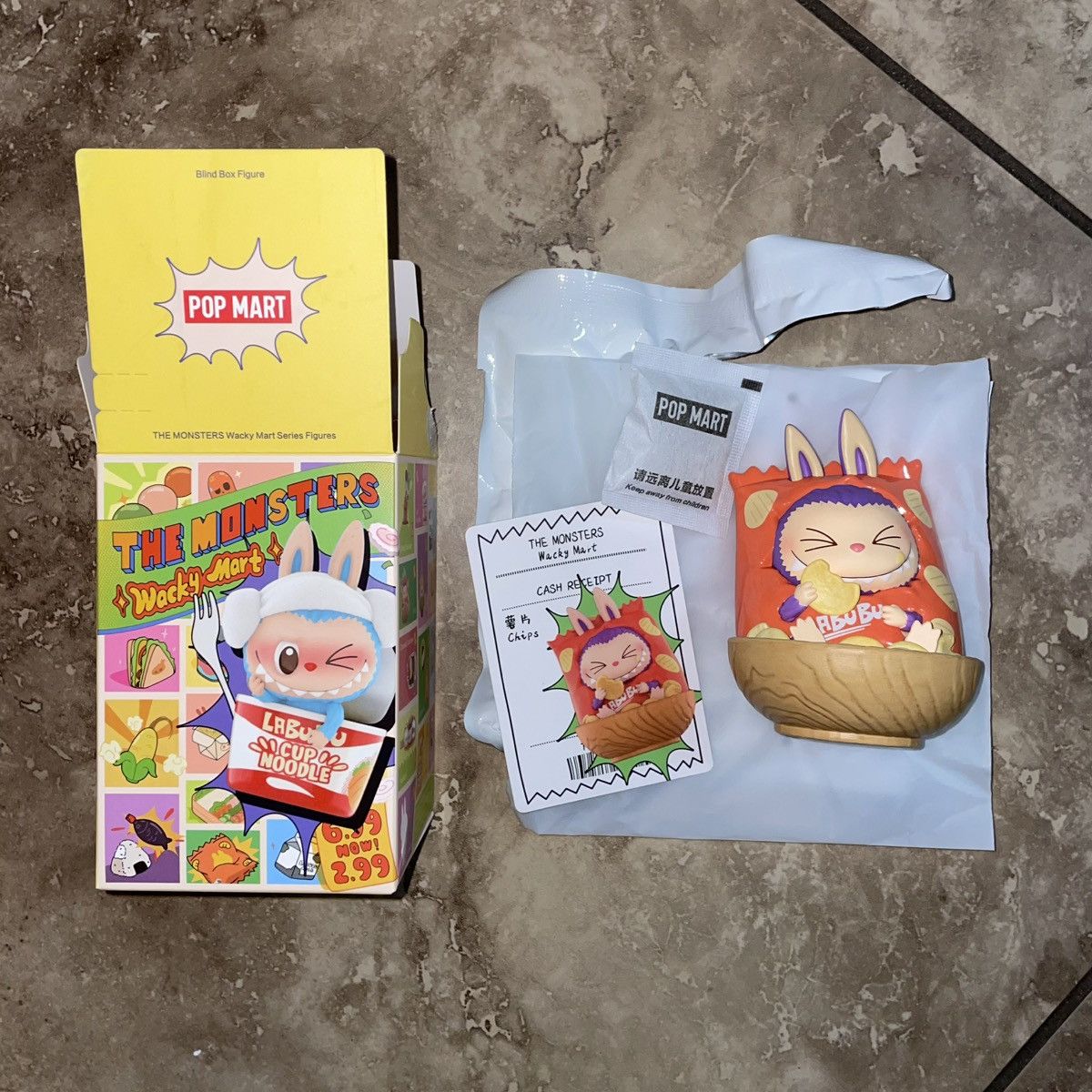 POP MART Pop Mart Labubu The Monsters Wacky Mart Series Chips Figure ...