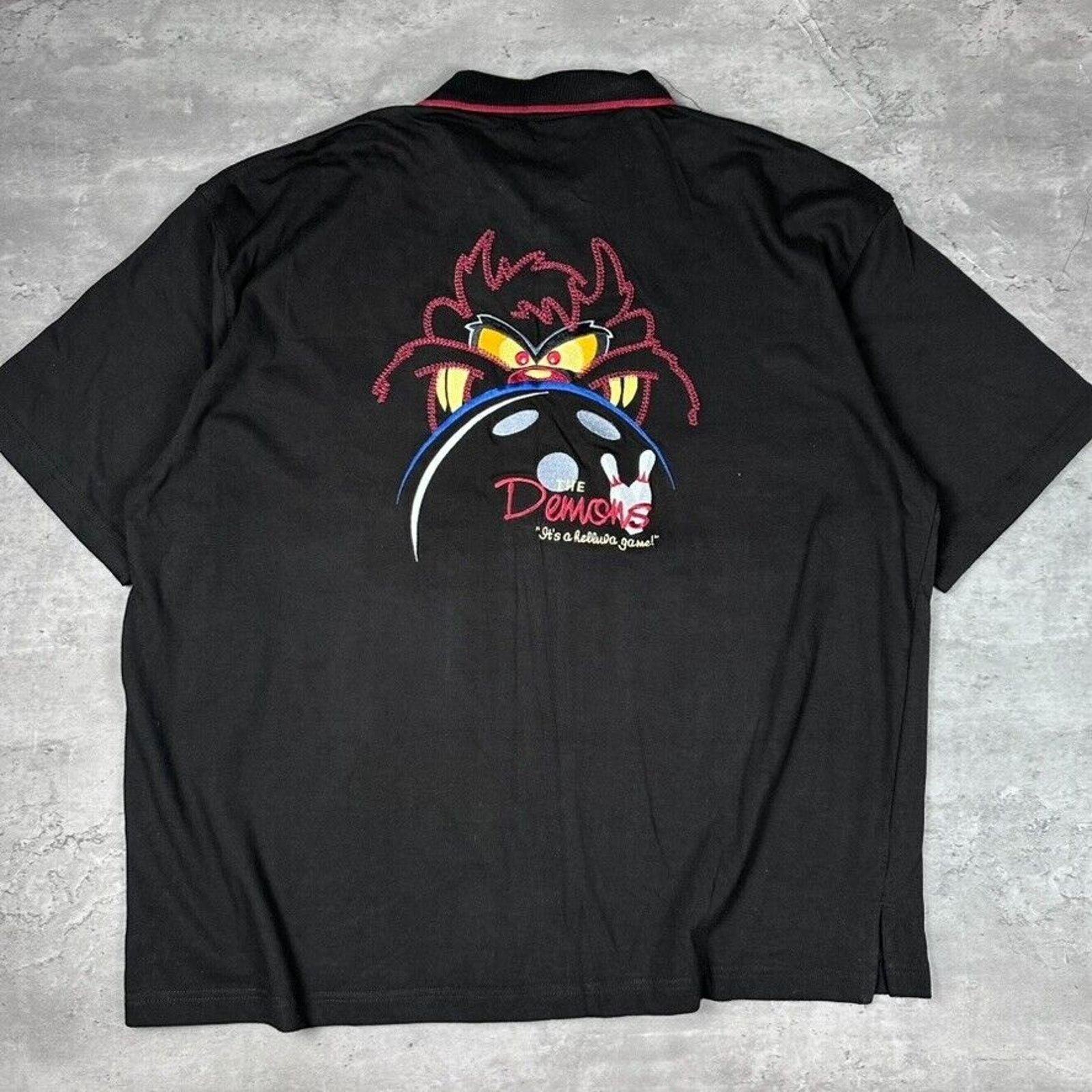 Warner Bros Vintage Deadstock Looney Tunes Taz Devil Bowling Shirt ...