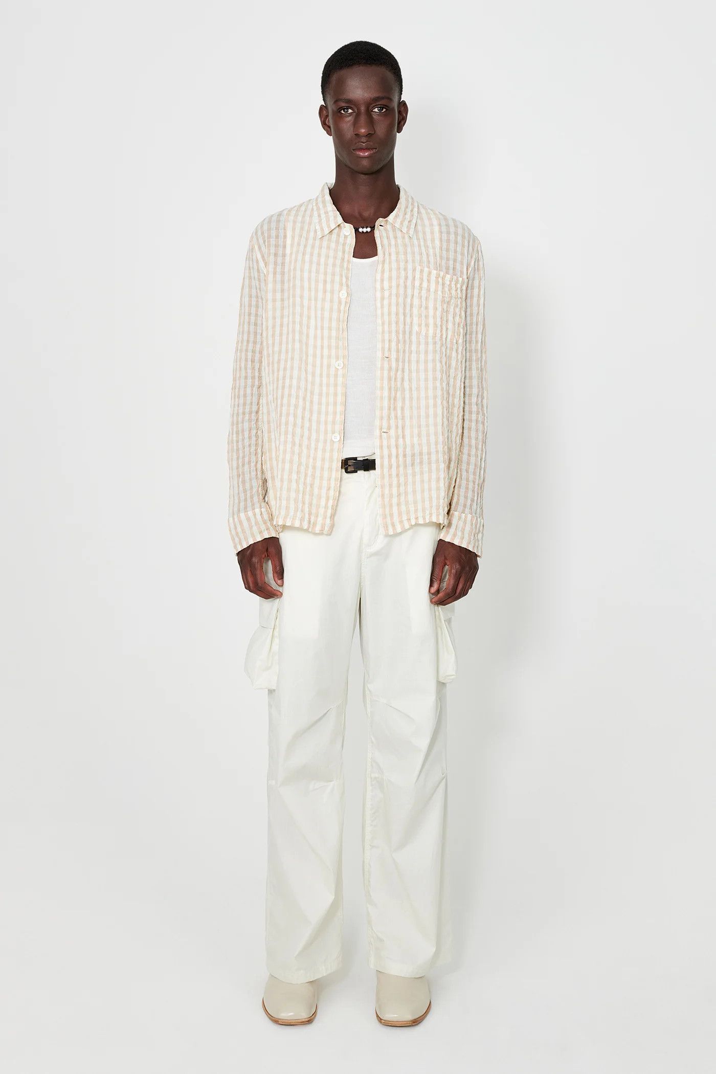 Our Legacy Our Legacy BOX SHIRT Basque Seersucker Check | Grailed