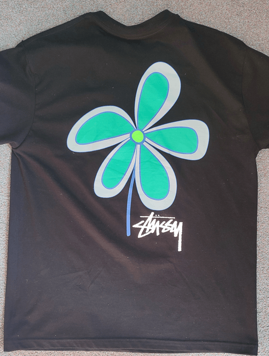 Stussy Stüssy Flower Tee Black | Grailed