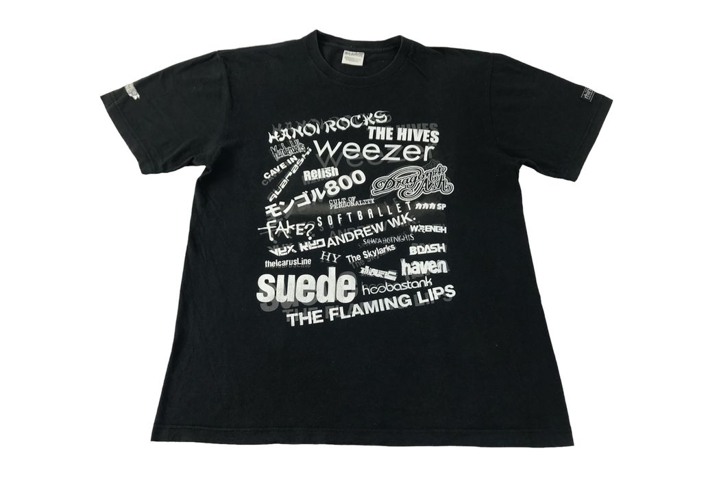 Vintage Y2k Summer Sonic Band List Britpop Tour 2000 Printed Tee Grailed