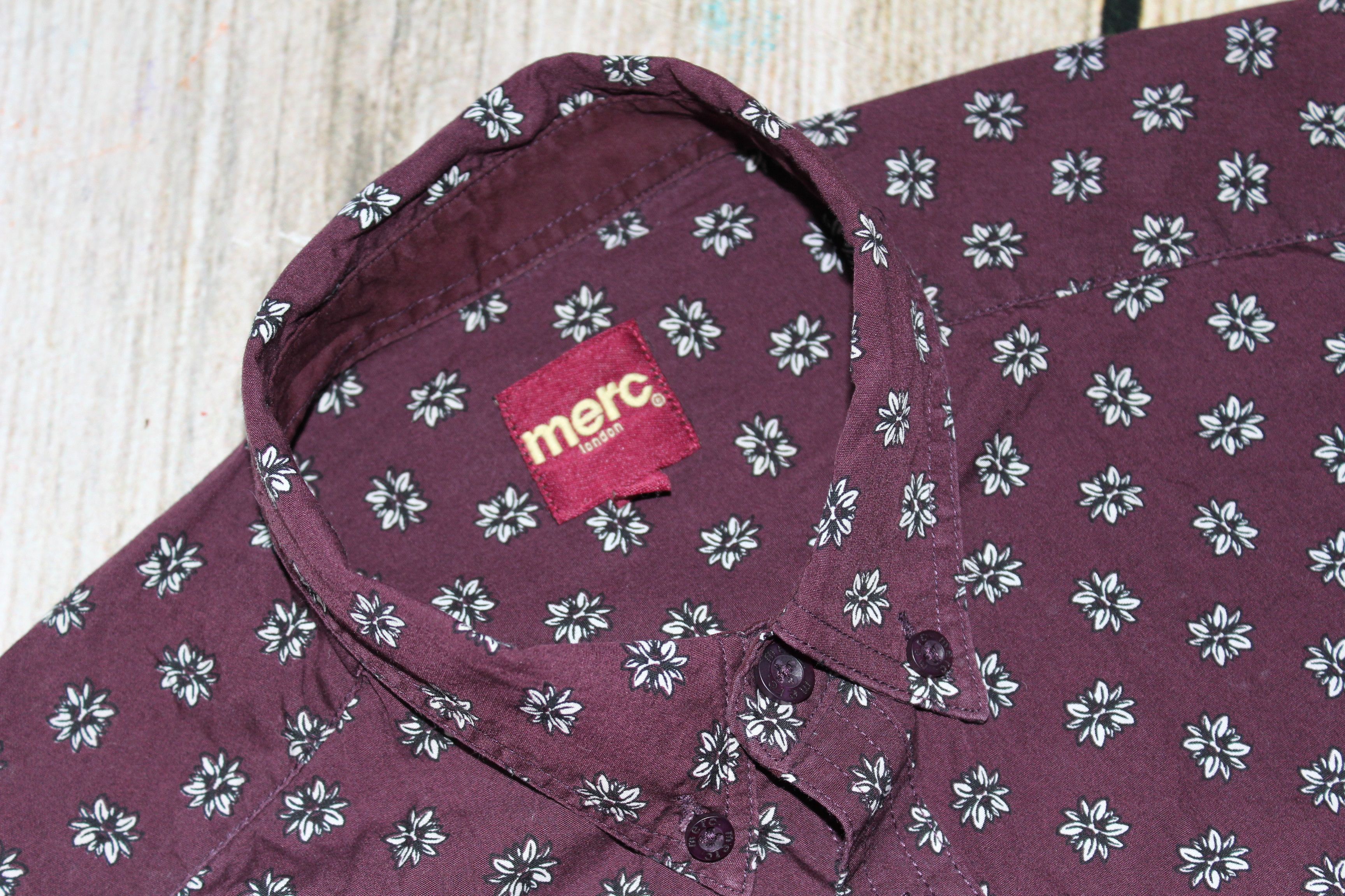Designer × Merc Mens Merc Floral Long Sleeve Shirt Size S | Grailed