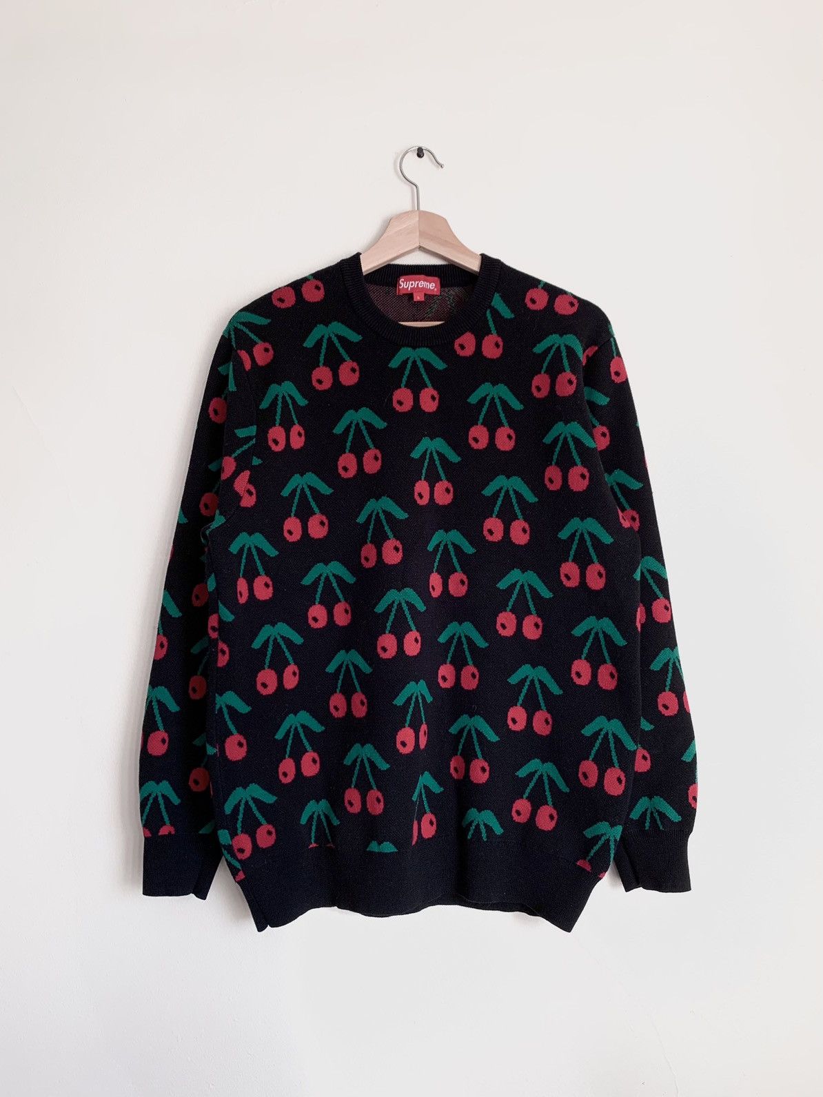 Supreme Supreme Cherry Sweater 2014 Timothee Chalamet | Grailed