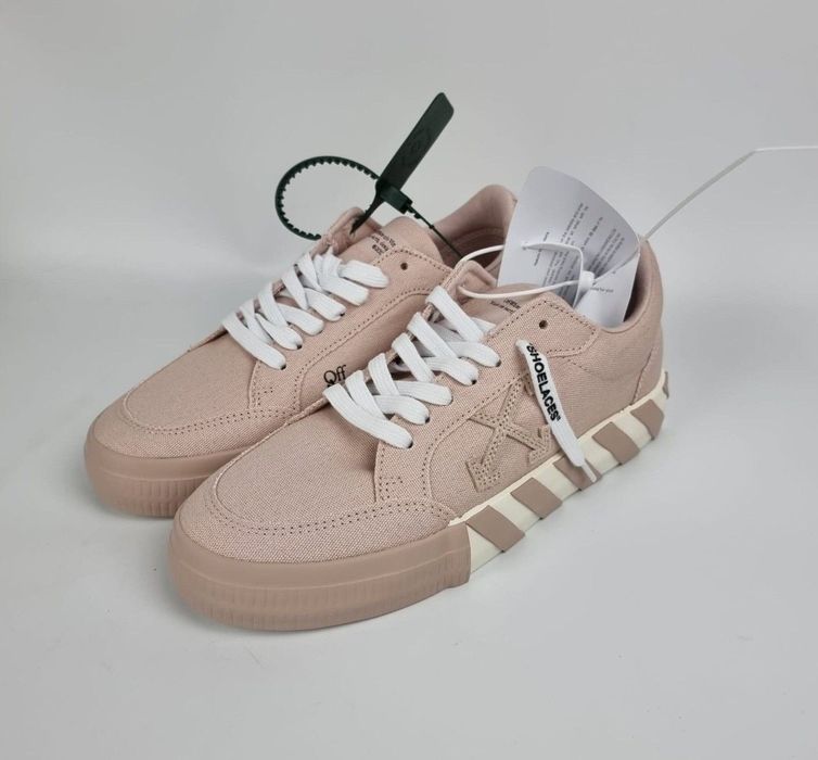 Off-White Off-White Vulcanized Pink Canvas Sneakers New 38 | Grailed