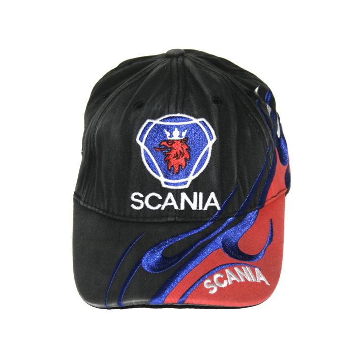Vintage Vintage Y2K Scania Flame Fire Racing NASCAR Faded Cap | Grailed