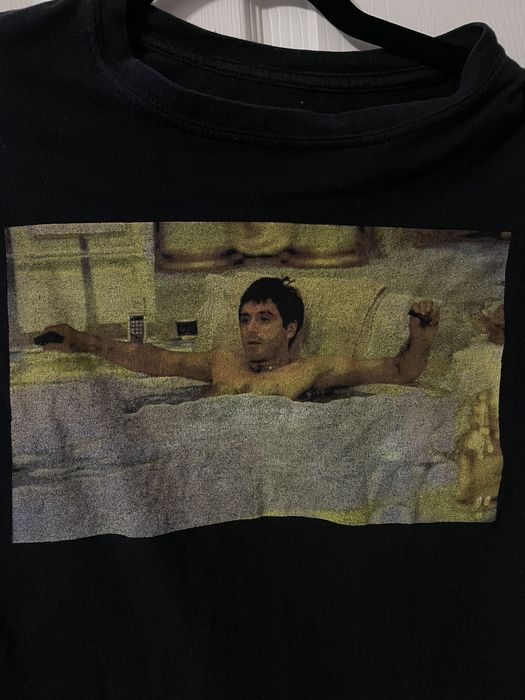 Vintage Dope Tony Montana Scarface Bathtub Scene T-Shirt | Grailed