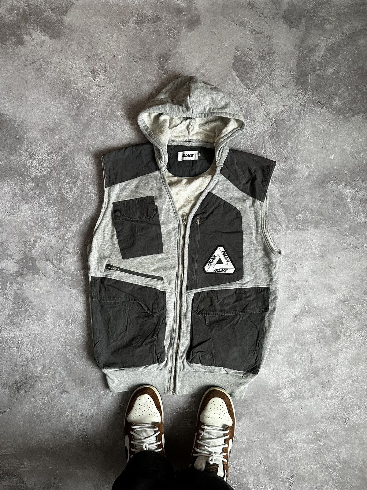 Palace Palace Skateboard Grey Vest | Grailed