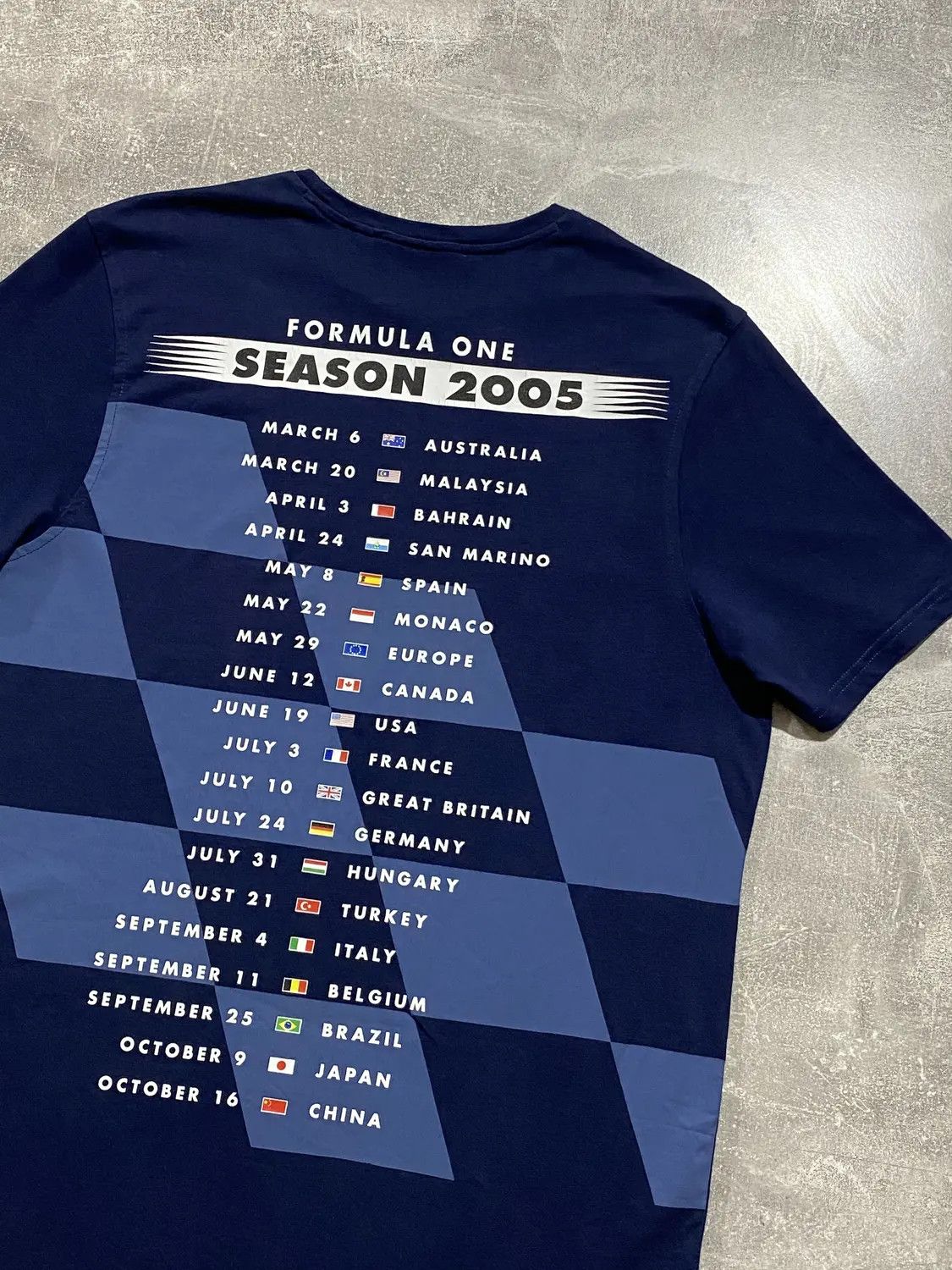 Red Bull Vintage Racing Red Bull Formula One 2005 World Tour T-shirt ...