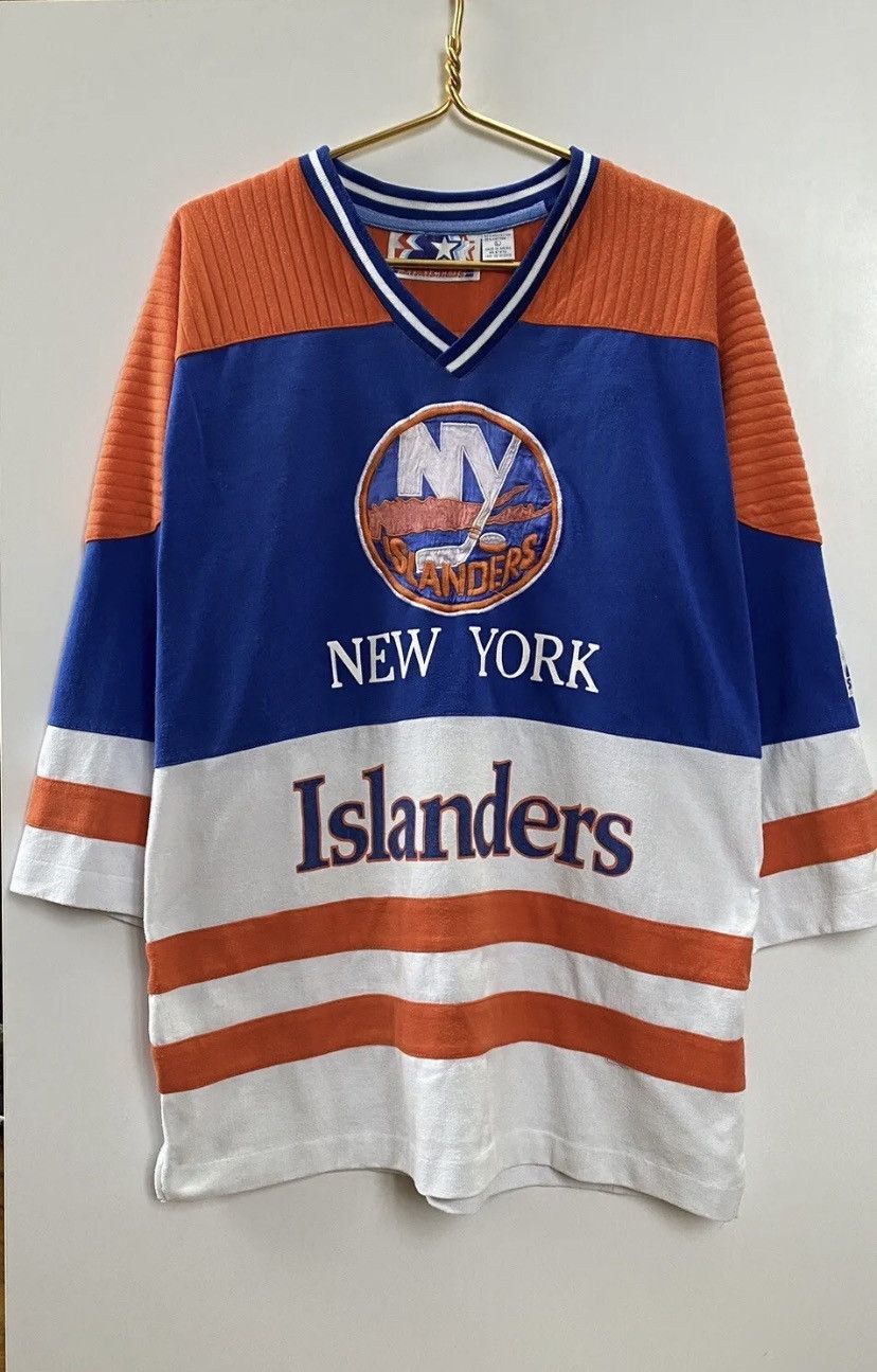 Vintage VINTAGE 80s STARTER NEW YORK ISLANDERS MENS L HOCKEY JERSEY ...