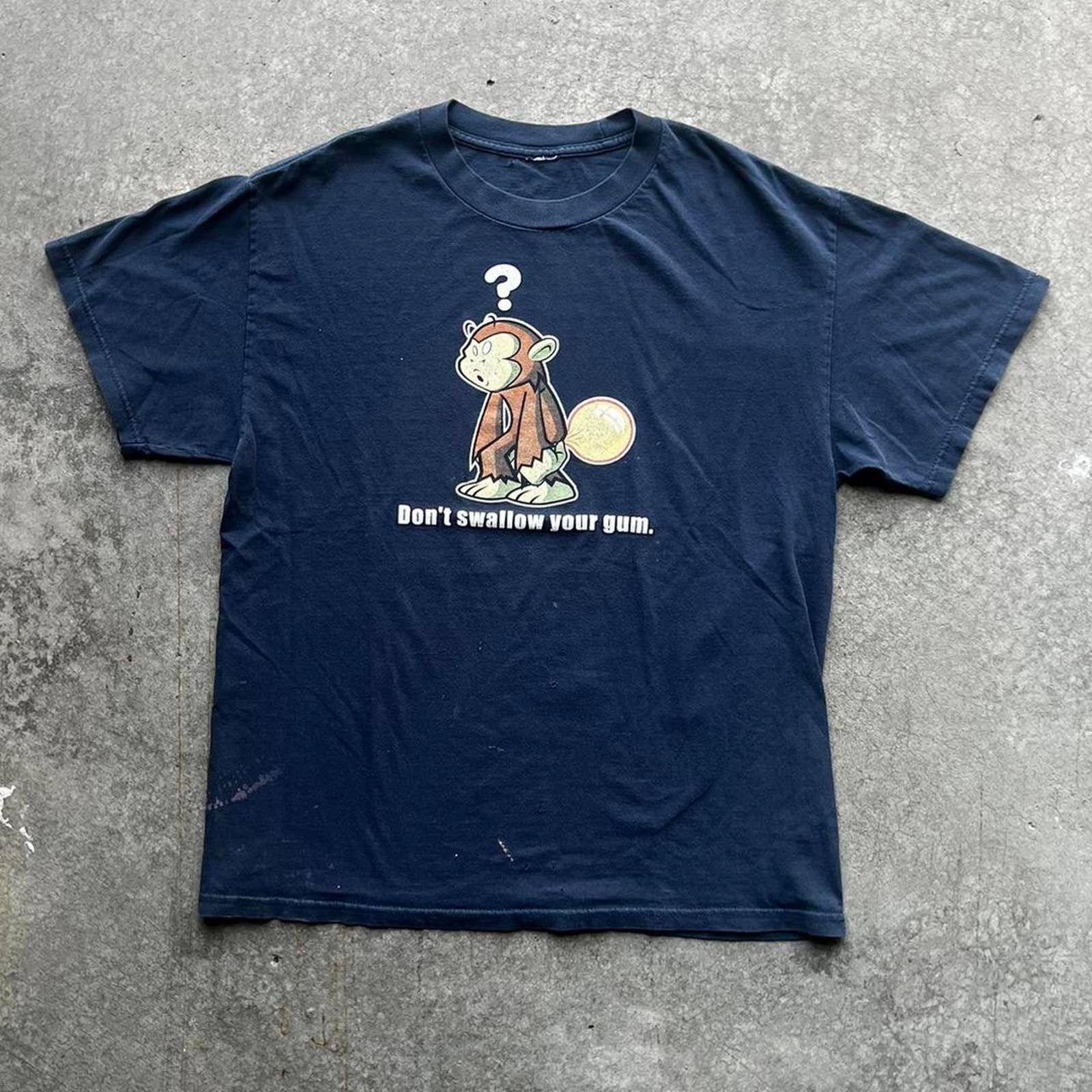 Animal Tee × Streetwear × Vintage Vintage Skater Y2K Monkey T Shirt ...