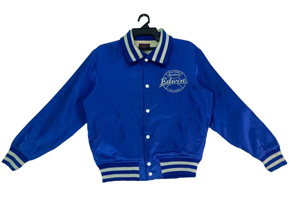 Edwin Edwin for japan market baseball logo varsity bomber jacket | Grailed