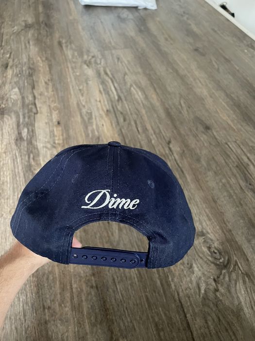 Dime Navy Cursive D Cap | Grailed