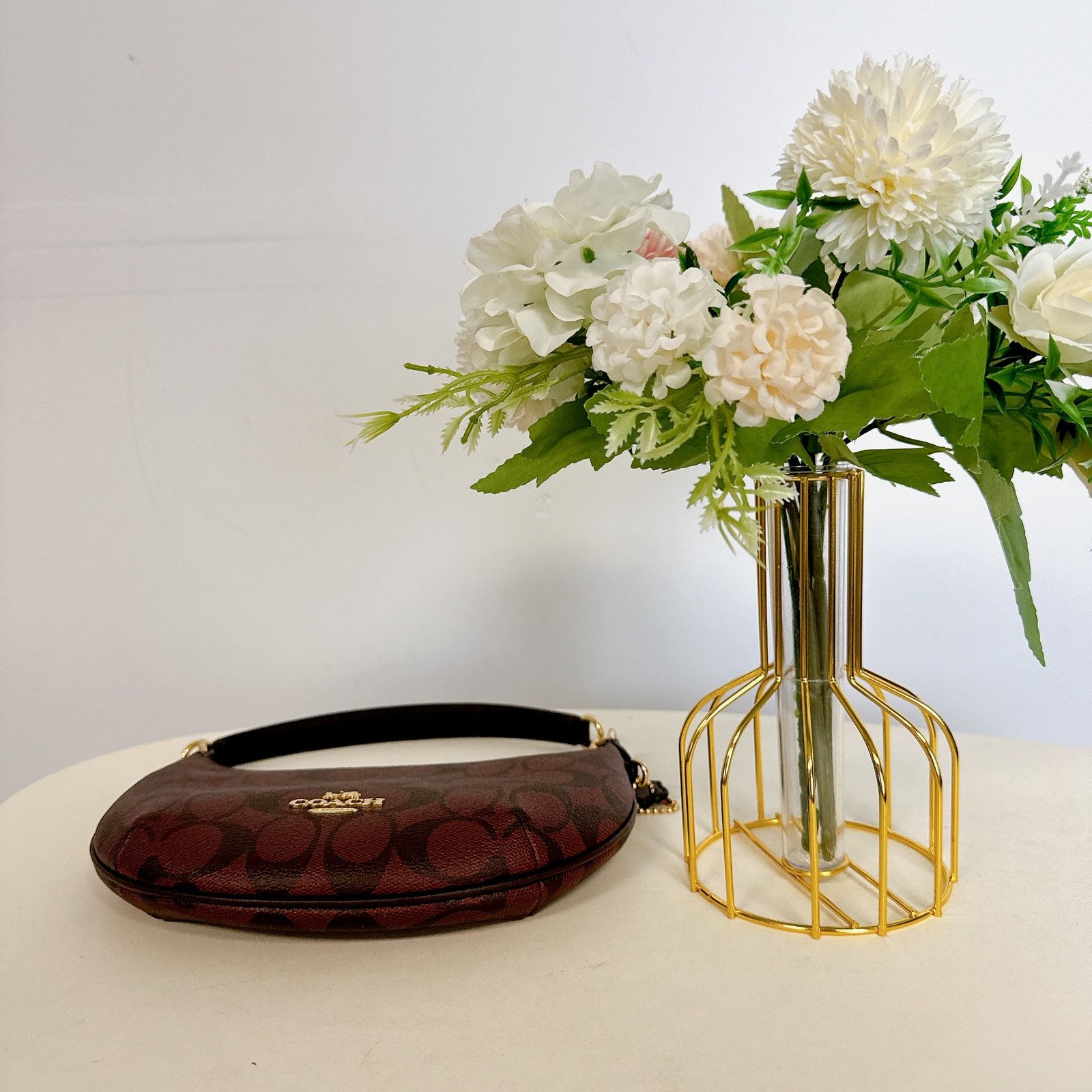 Coach Coach CM273 Mini Payton In Signature Canvas IN OXBLOOD MULTI ...