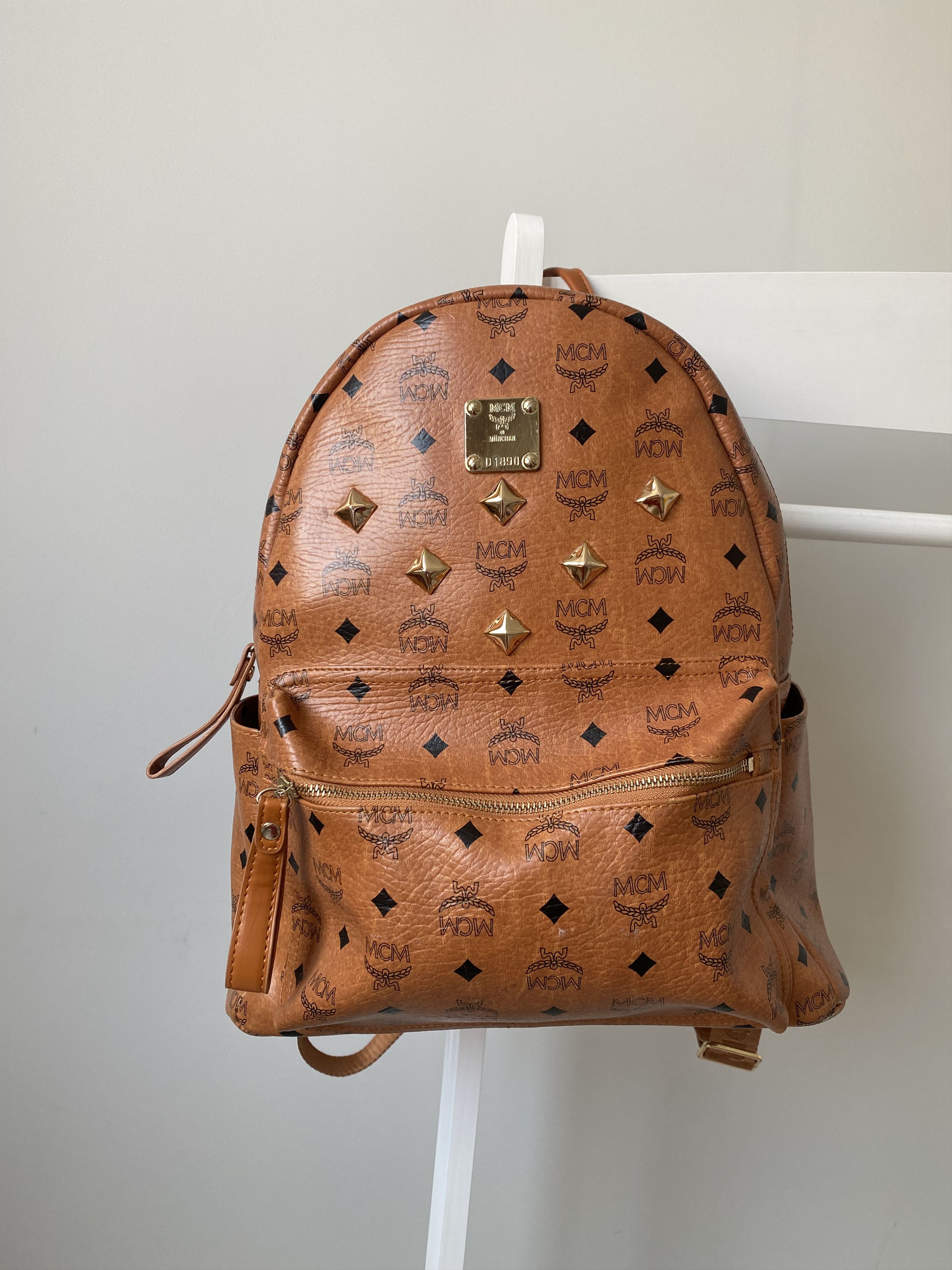 MCM Mcm Monogram Backpack | Grailed