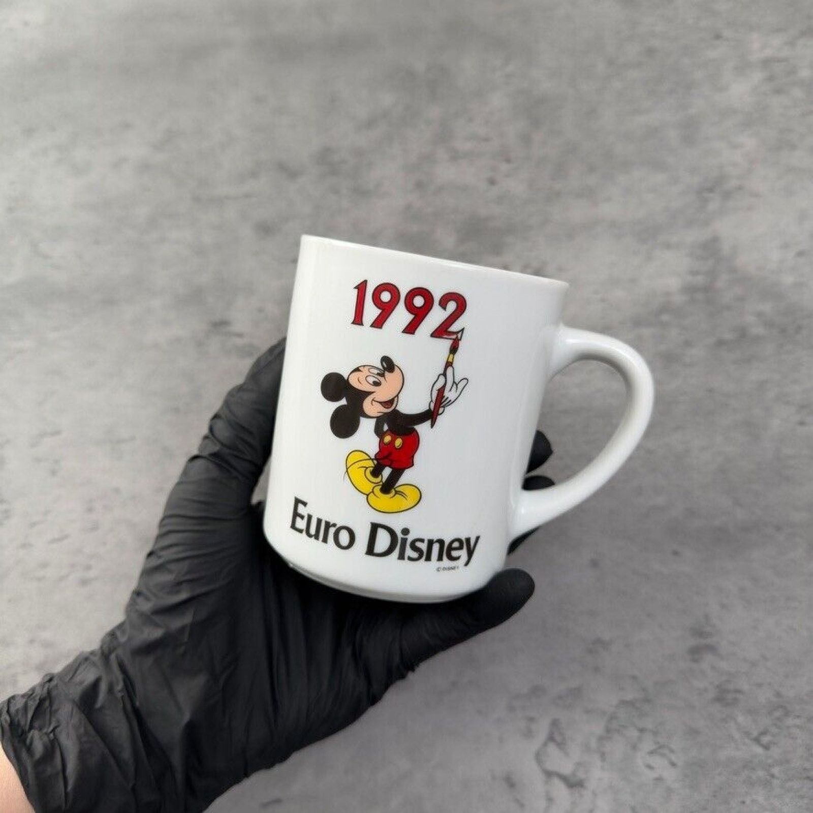 Disney × Vintage Vintage Euro Disney 1992 Mickey Mouse Reutter Mug ...