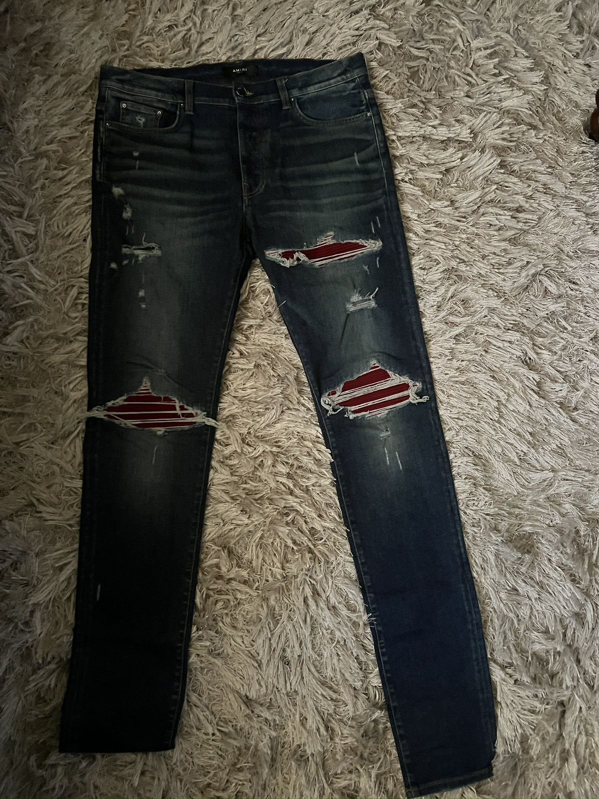 Amiri Mx1 Amiri Red Suede Patch | Grailed