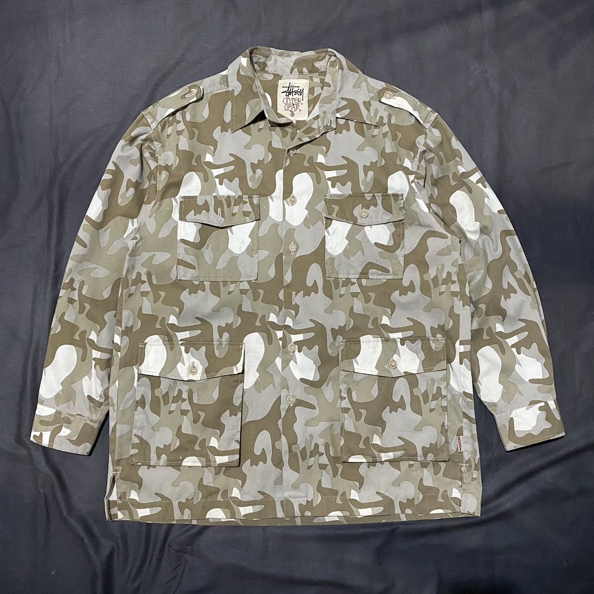 Streetwear × Stussy Stussy camo jacket | Grailed