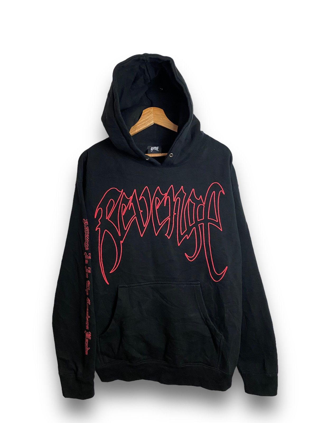 Revenge Revenge Red Outline Hoodie | Grailed