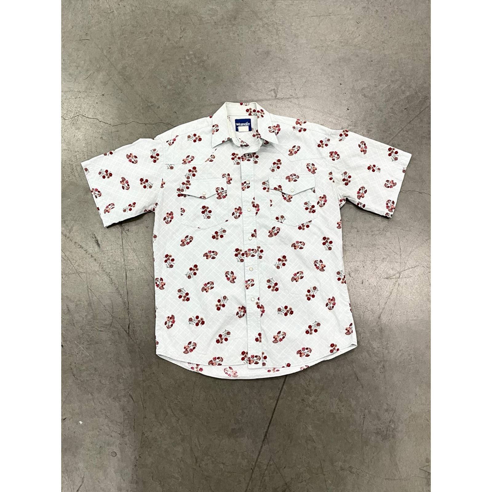 Wrangler Vintage 1990s Wrangler rose flower button front western | Grailed