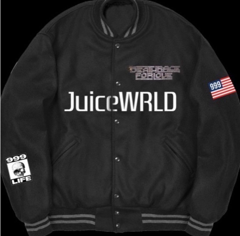 999 Club Juice Wrld Limited Edition DRFL Bomber Jacket | Grailed