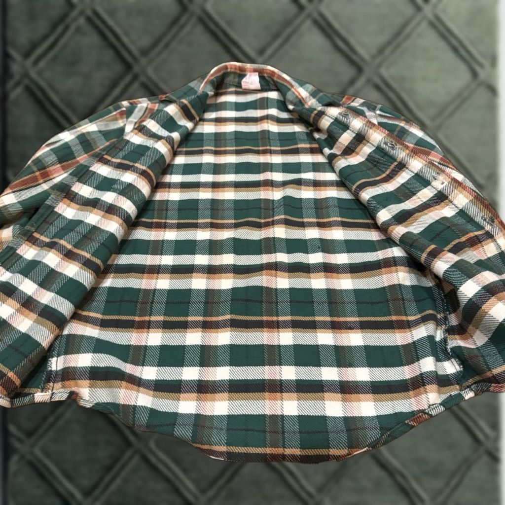 JCPenney VINTAGE Big Mac JC Penney Flannel Long Sleeve Shirt Mens S ...