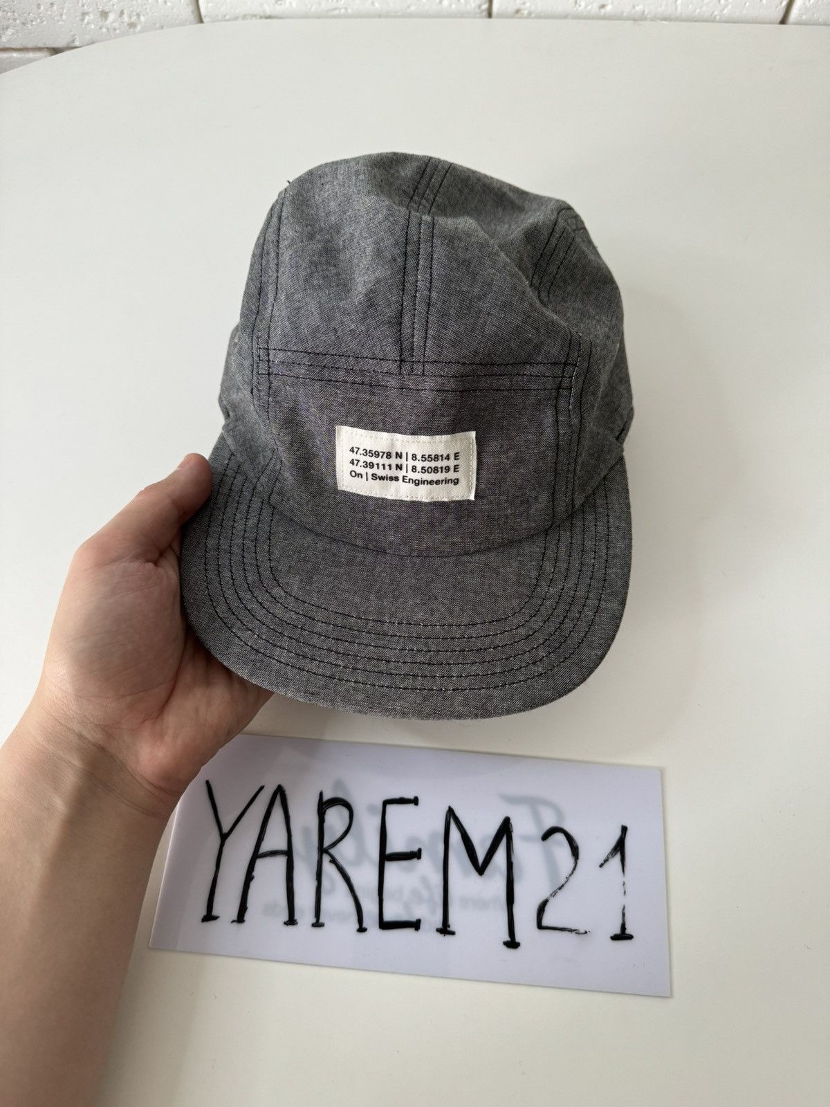 ON × Streetwear On Cloud 5 panel cap hat | Grailed