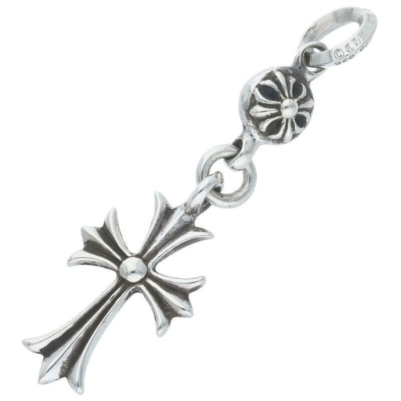 Chrome Hearts Chrome Hearts Tiny Cross Charm Silver Necklace | Grailed