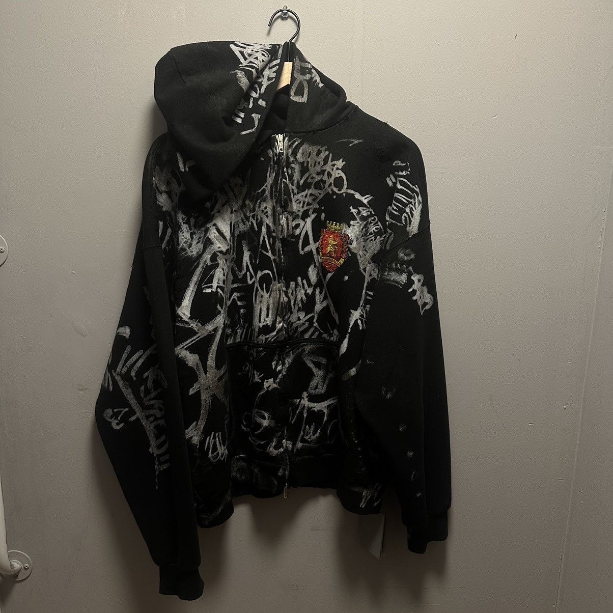Balenciaga Balenciaga Black Graffiti Skater Hoodie | Grailed