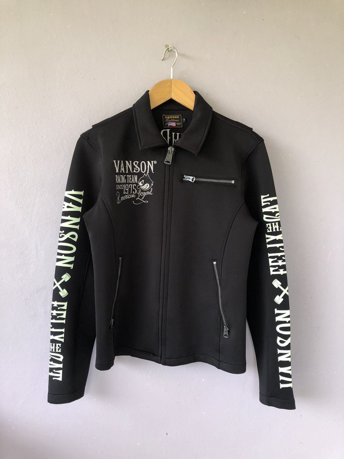 Japanese Brand × Vanson Leathers Vanson Leathers x Felix The Cat Jacket | Grailed