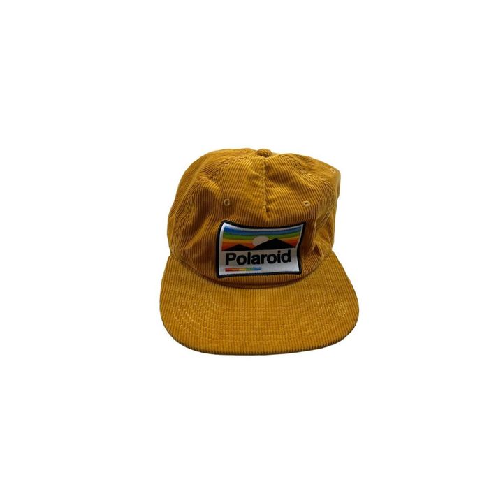 Polaroid Polaroid Mad Engine Corduroy Mustard Snapback Hat | Grailed