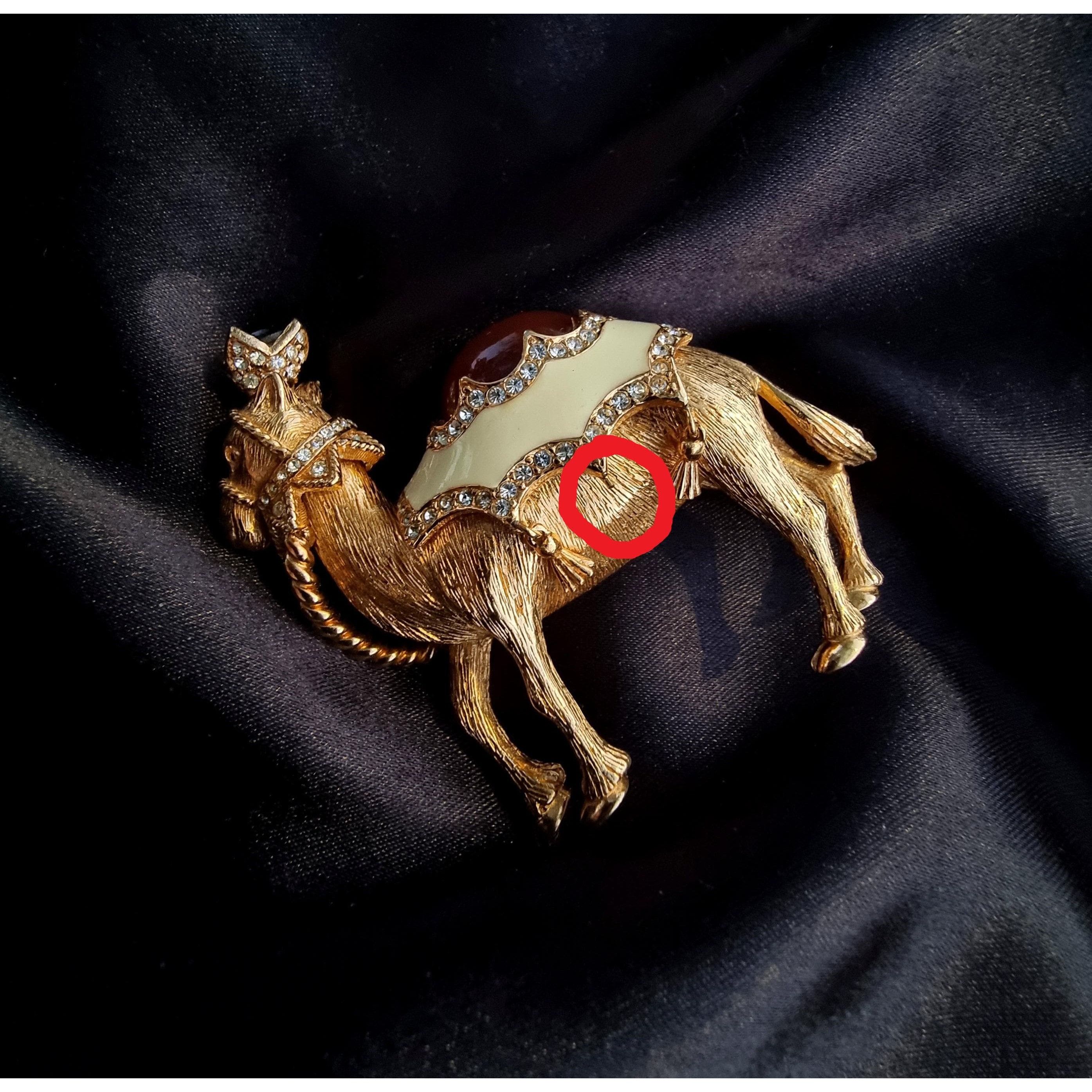 Other Rare Find CINER Signed Enamel Camel Brooch | Grailed
