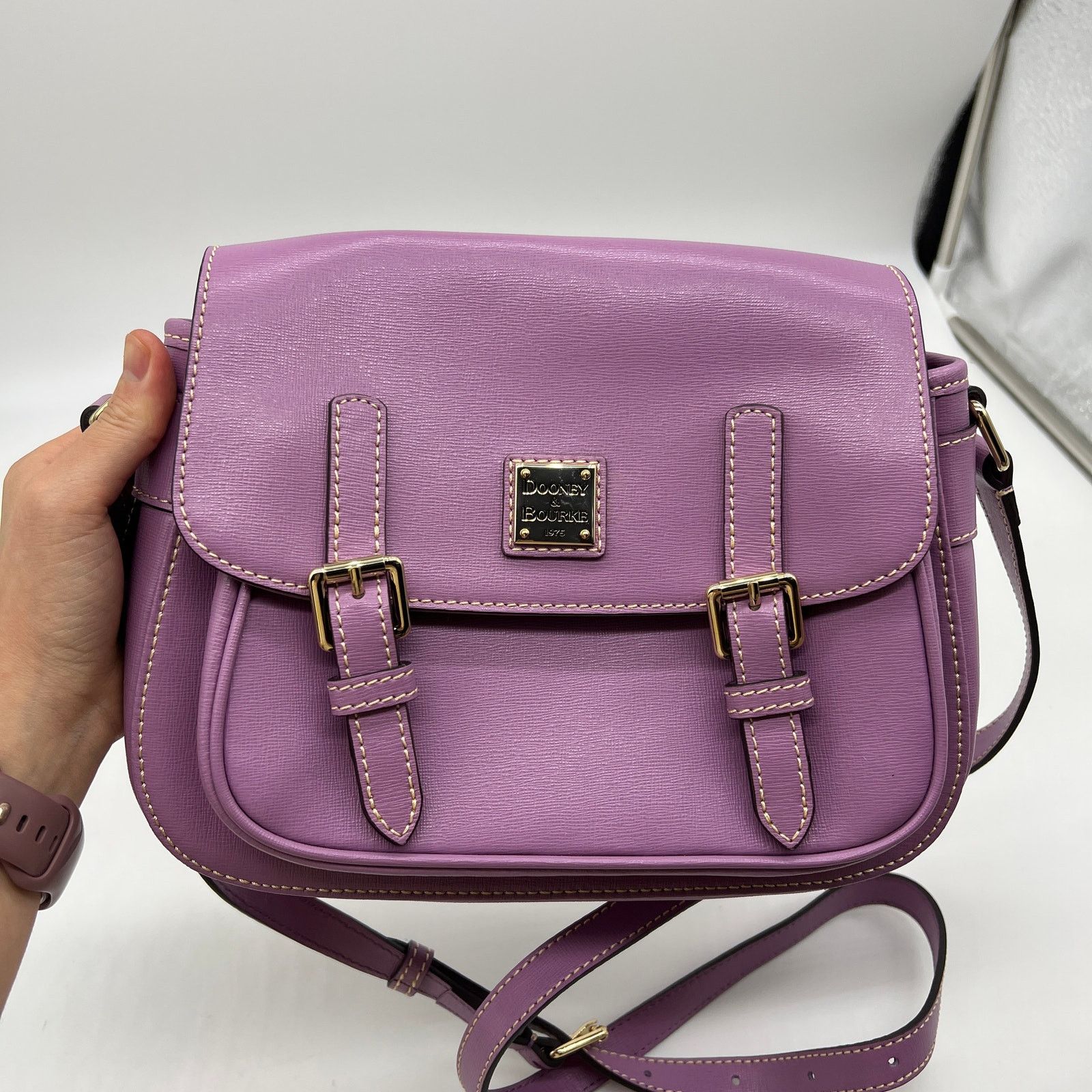 Dooney & Bourke Dooney & Bourke Saffiano Leather Small Safari Crossbo ...