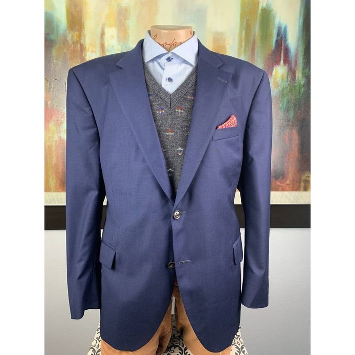Peter Millar 50R Peter Millar Blue Sport Coat - Suit Jacket Blazer ...