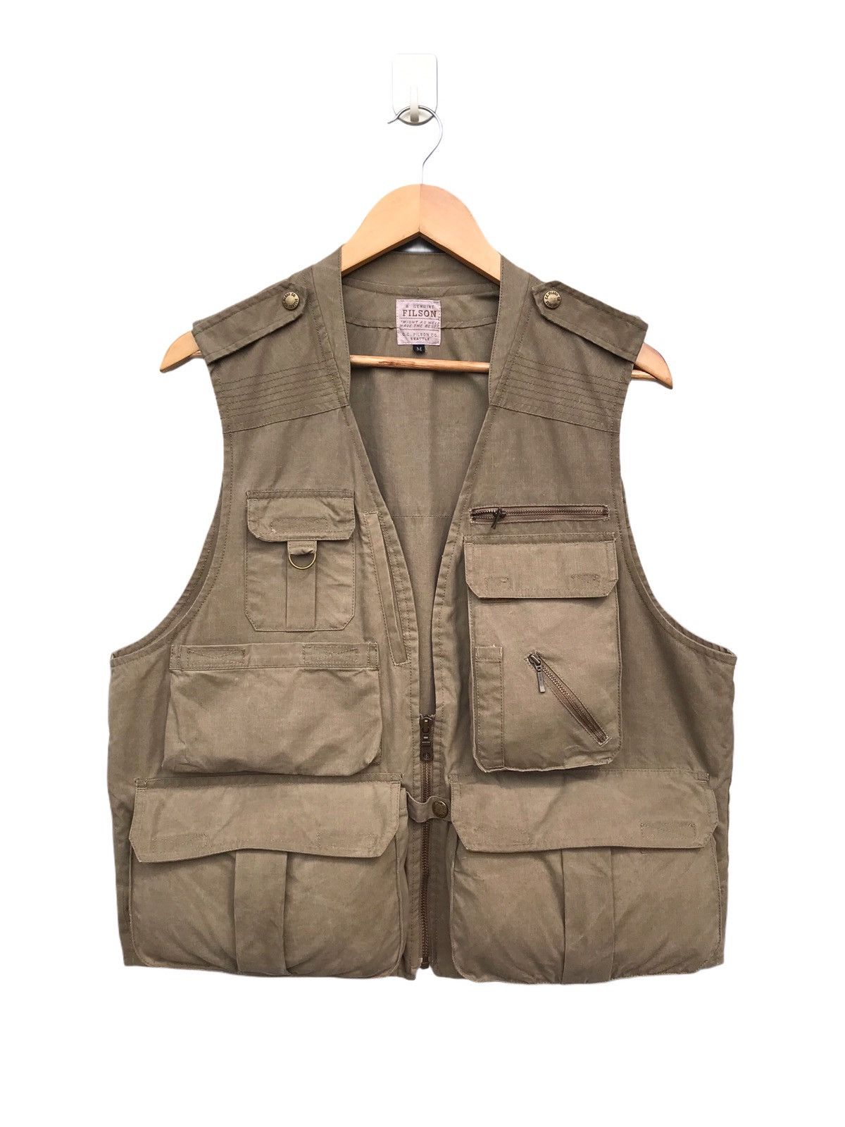 Filson × Vintage Filson vest tin waxed pocket jacket | Grailed