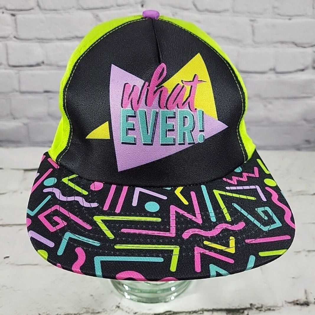 Vintage Retro 80’s Whatever Throwback Hat Adult OSFM Adjustable Ball ...