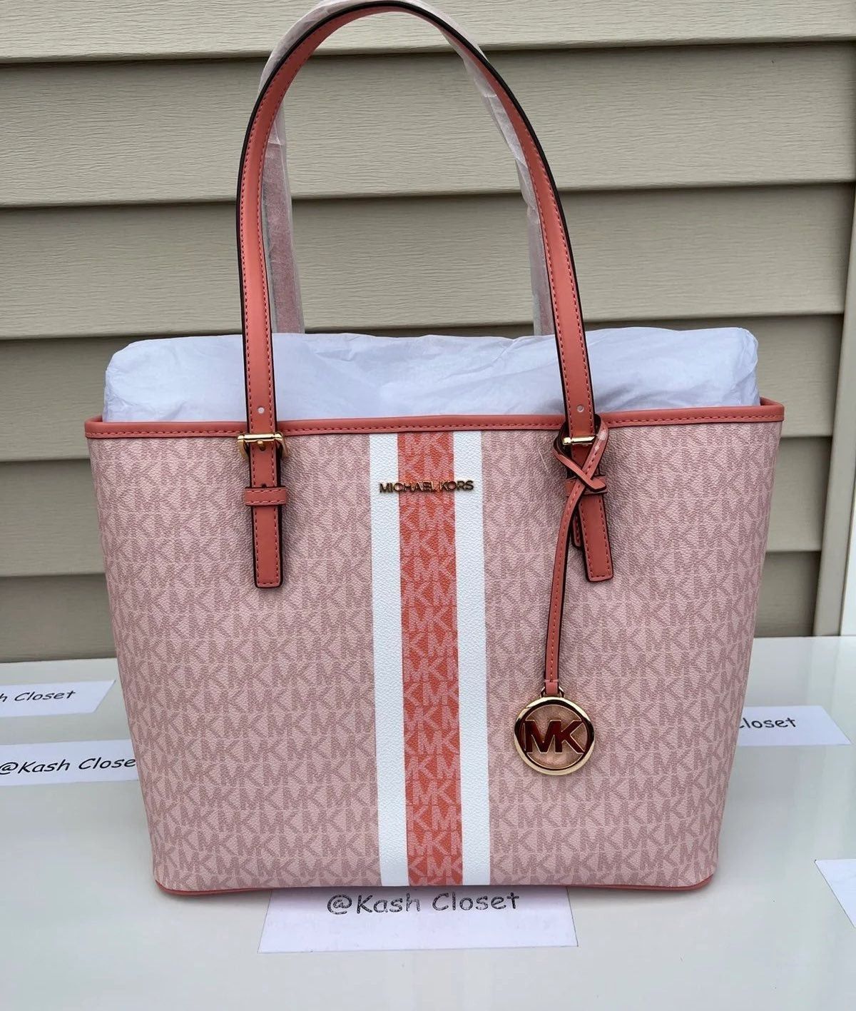 Michael Kors Michael Kors Carryall Tote Medium Jet Set Travel Purse MK ...