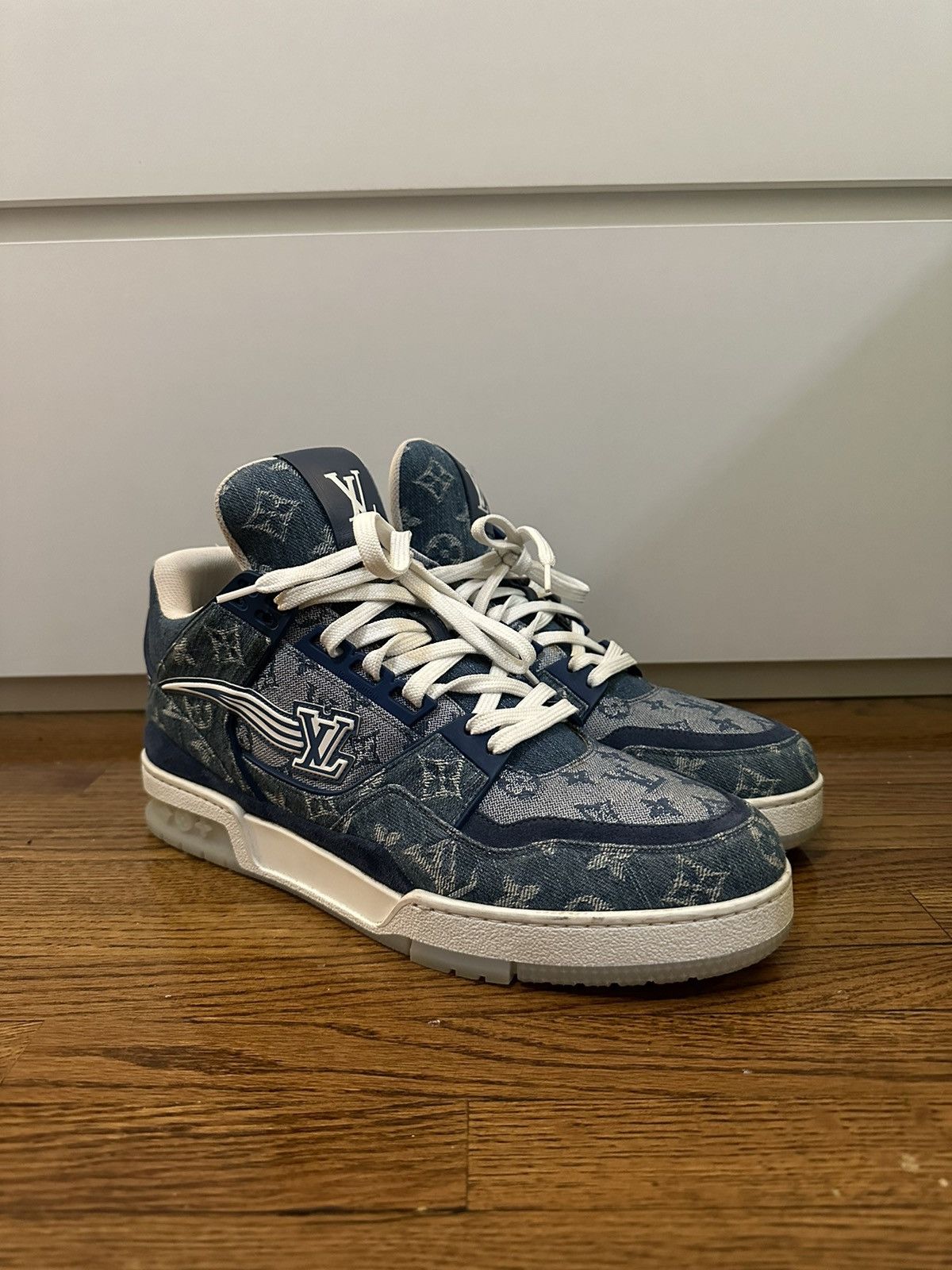 Louis Vuitton Denim Monogram Sk8 Trainer | Grailed