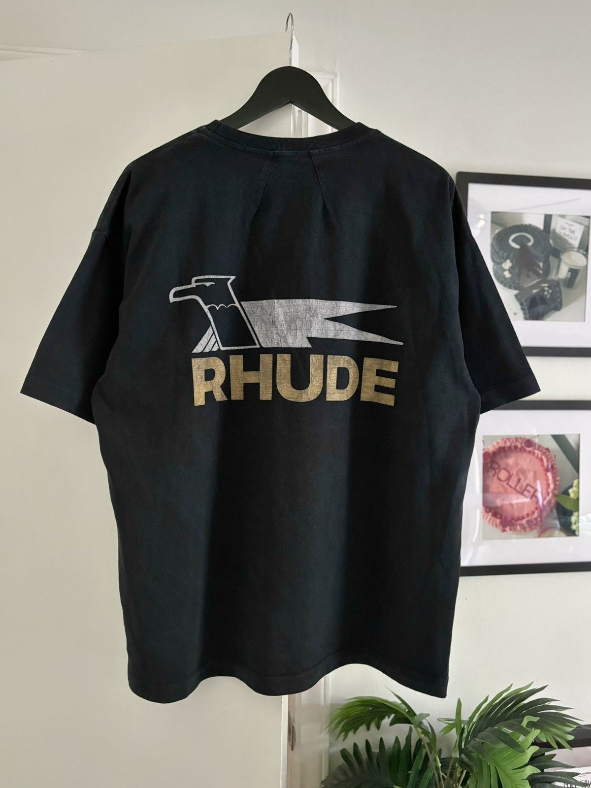 Rhude Rhude track logo eagle tee | Grailed