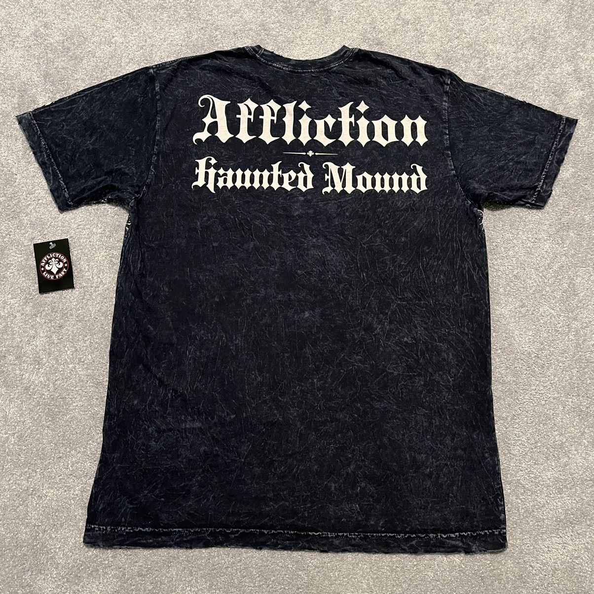 Affliction Affliction Haunted Mound Sematary Massacre Reaper Logo Tee ...