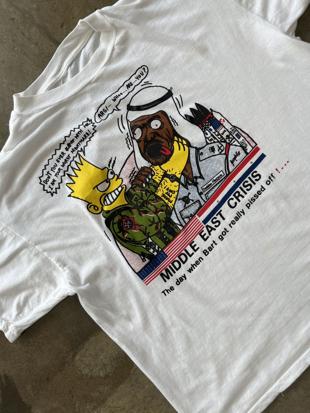 The Simpsons × Vintage Vintage Bart Simpson Middle East Crisis Comic ...
