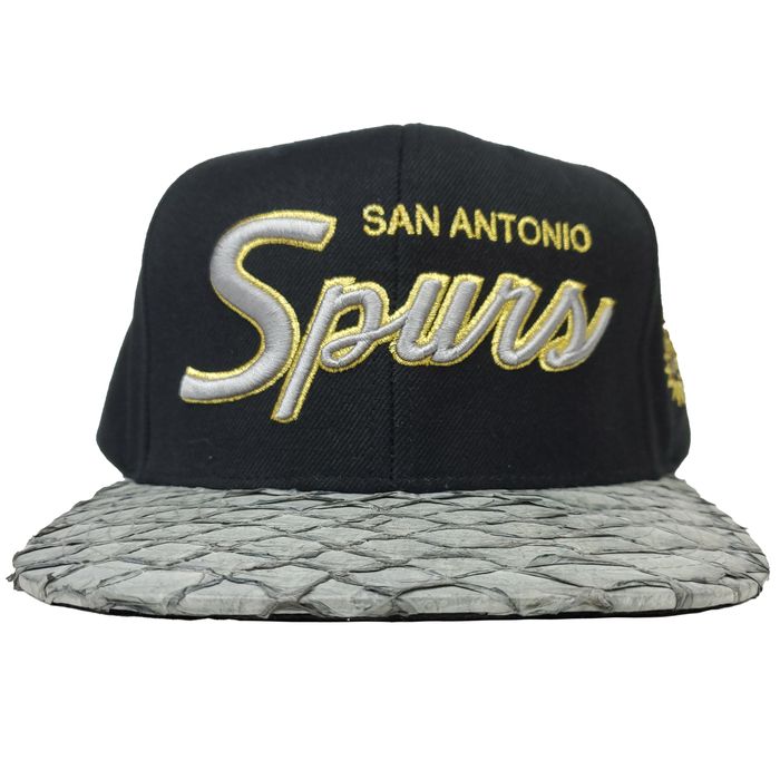 Mitchell & Ness San Antonio Spurs Carp Skin Bill Strapback Hat | Grailed