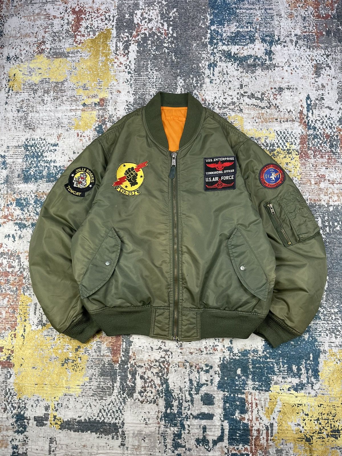 Vintage Vintage Top Gun Style Type MA-1 Bomber Jackets | Grailed