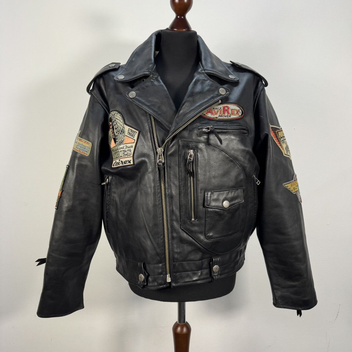 Avirex AVIREX vintage leather jacket motorcycle | Grailed