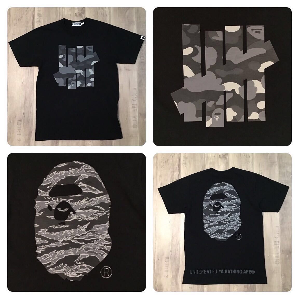 Bape BAPE × undefeated logo T-shirt black BAPE camo a bathing ape | Grailed
