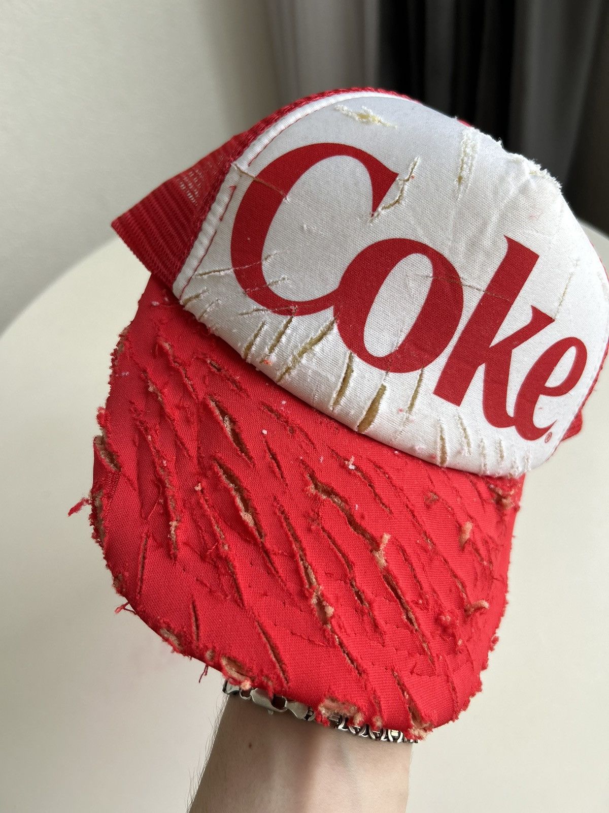 Coca Cola × Designer × Streetwear Distressed Custom Coke Cap | Grailed