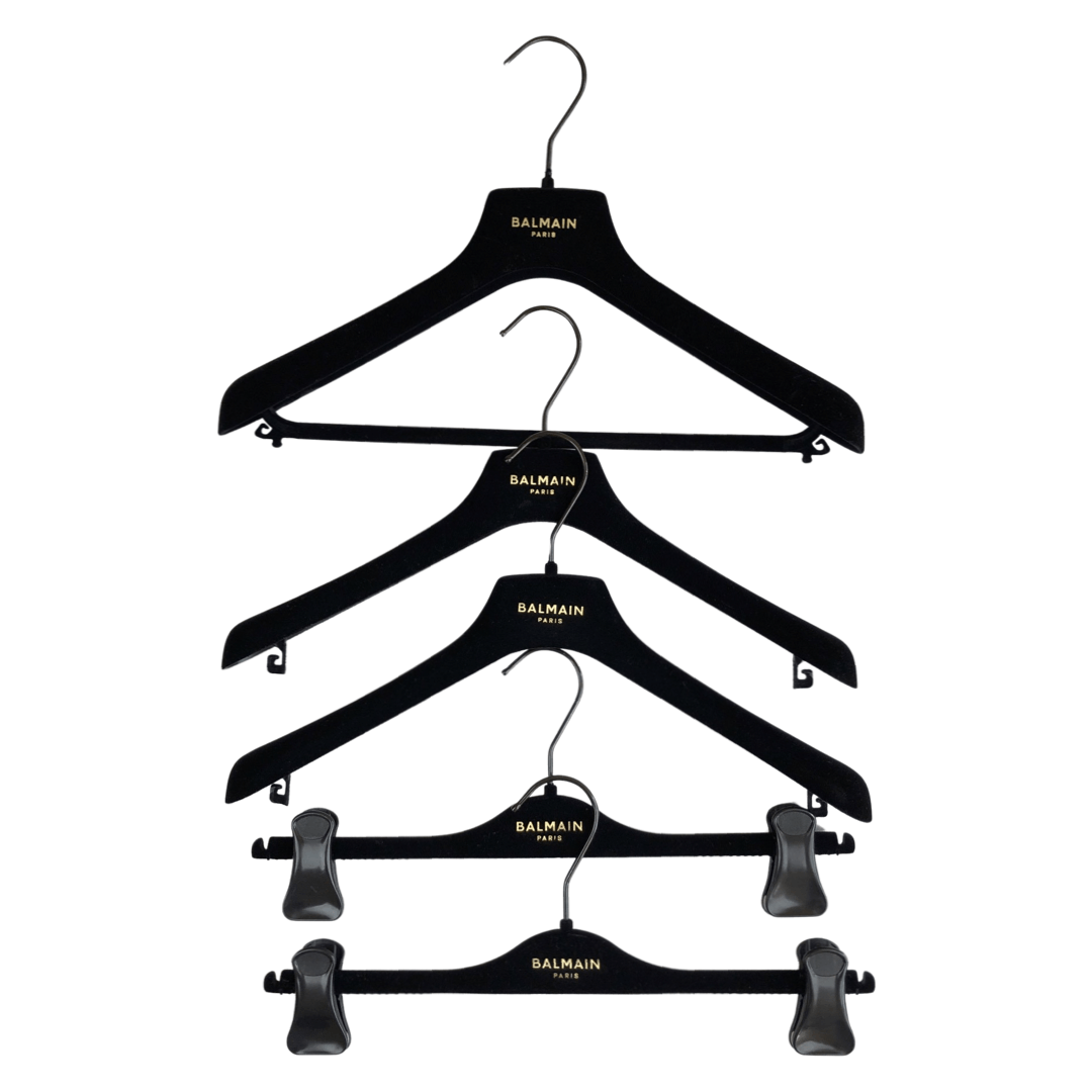 Balmain Velour Hangers Balmain Logo | Grailed