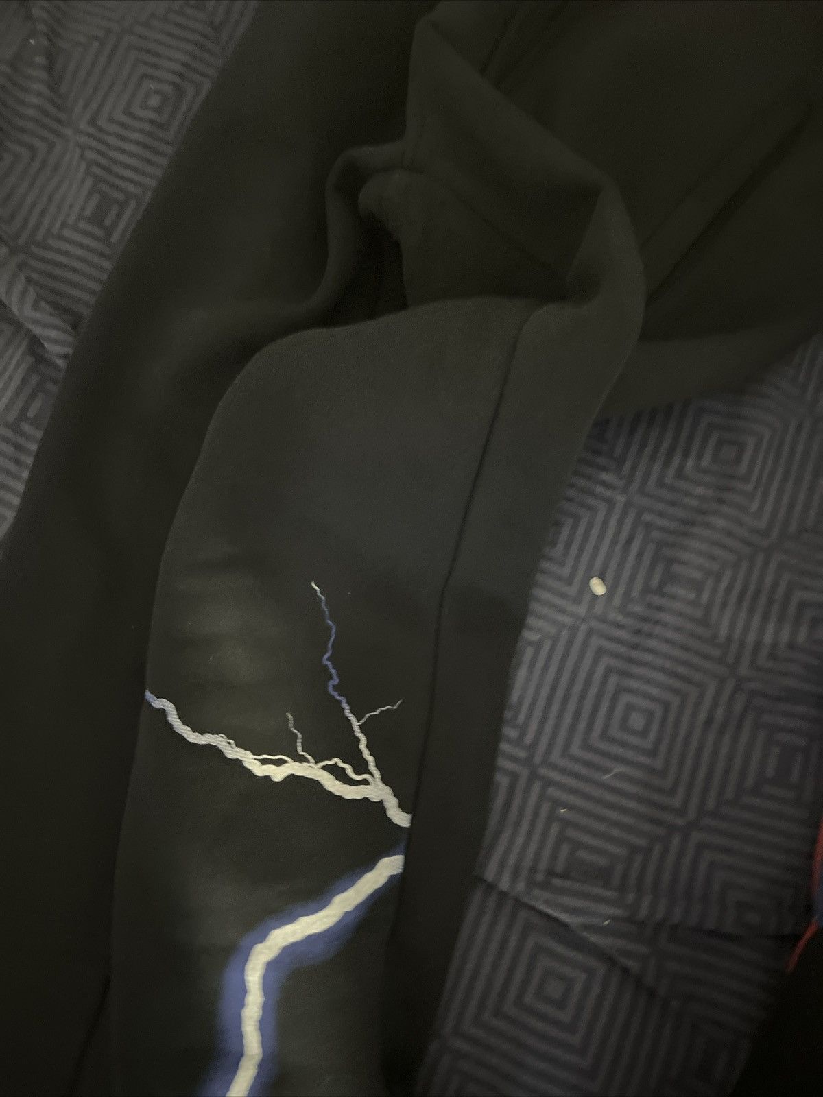 Trapstar London Trapstar black lightning chenille decoded medium | Grailed