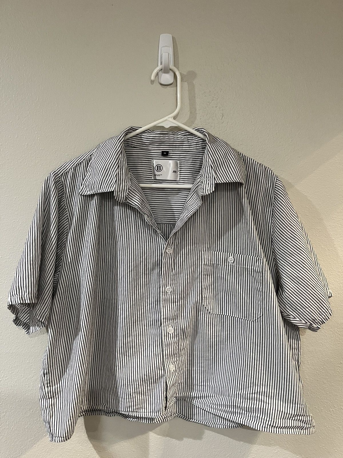 basketcase gallery Basketcase cropped button up | Grailed